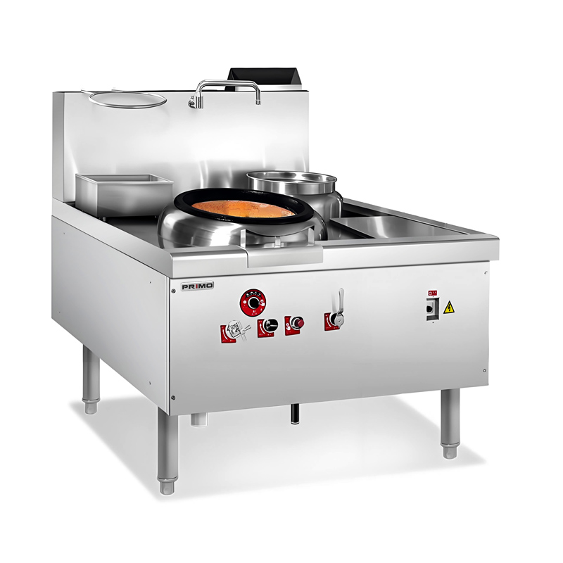 Traditional Gas Chinese Wok Range Single Burner With Single Rear Pot ...
